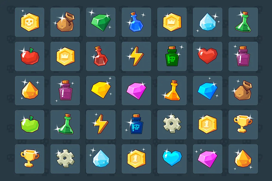 Basic Game Elements Icons | OPENMOISE False