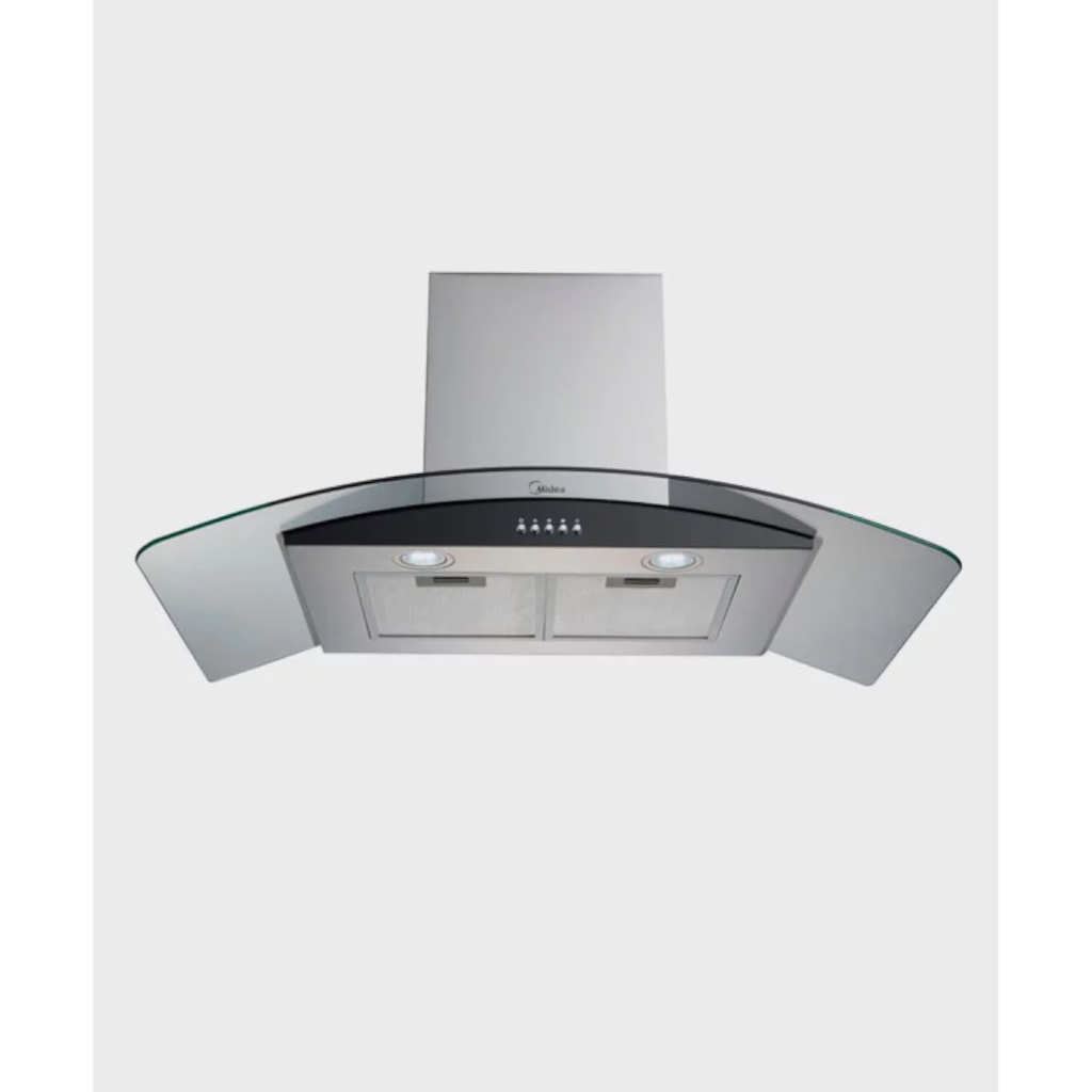 GAZ_60V33 - HOTTE ASPIRANTE MIDEA 60cm ACIER INOX/ MODEL VITRE-INCURVE ...