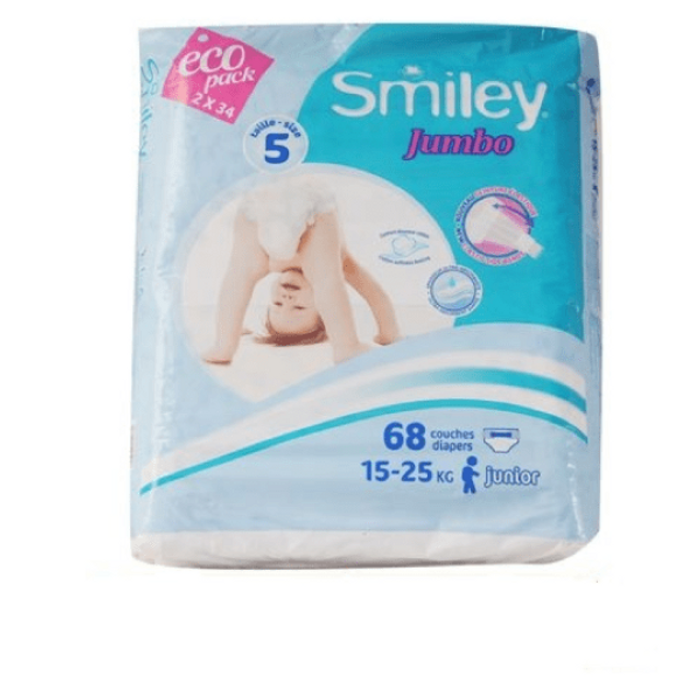 COUCHES BÉBÉS SMILEY JUMBO JUNIOR 68 | OPENMOISE False